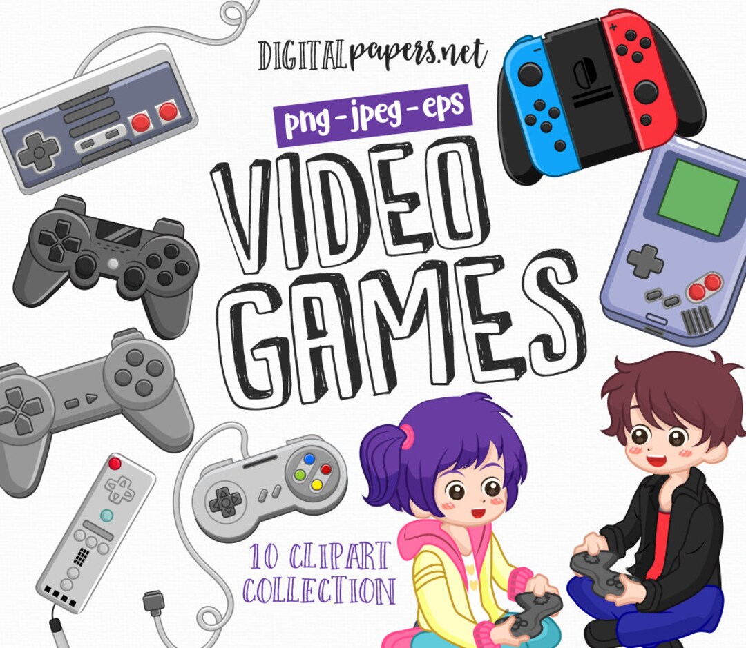 Video Game Clipart, Video Game Controller PNG Clipart, Videogame ...