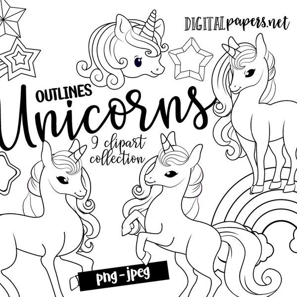 Stars Clipart - Etsy