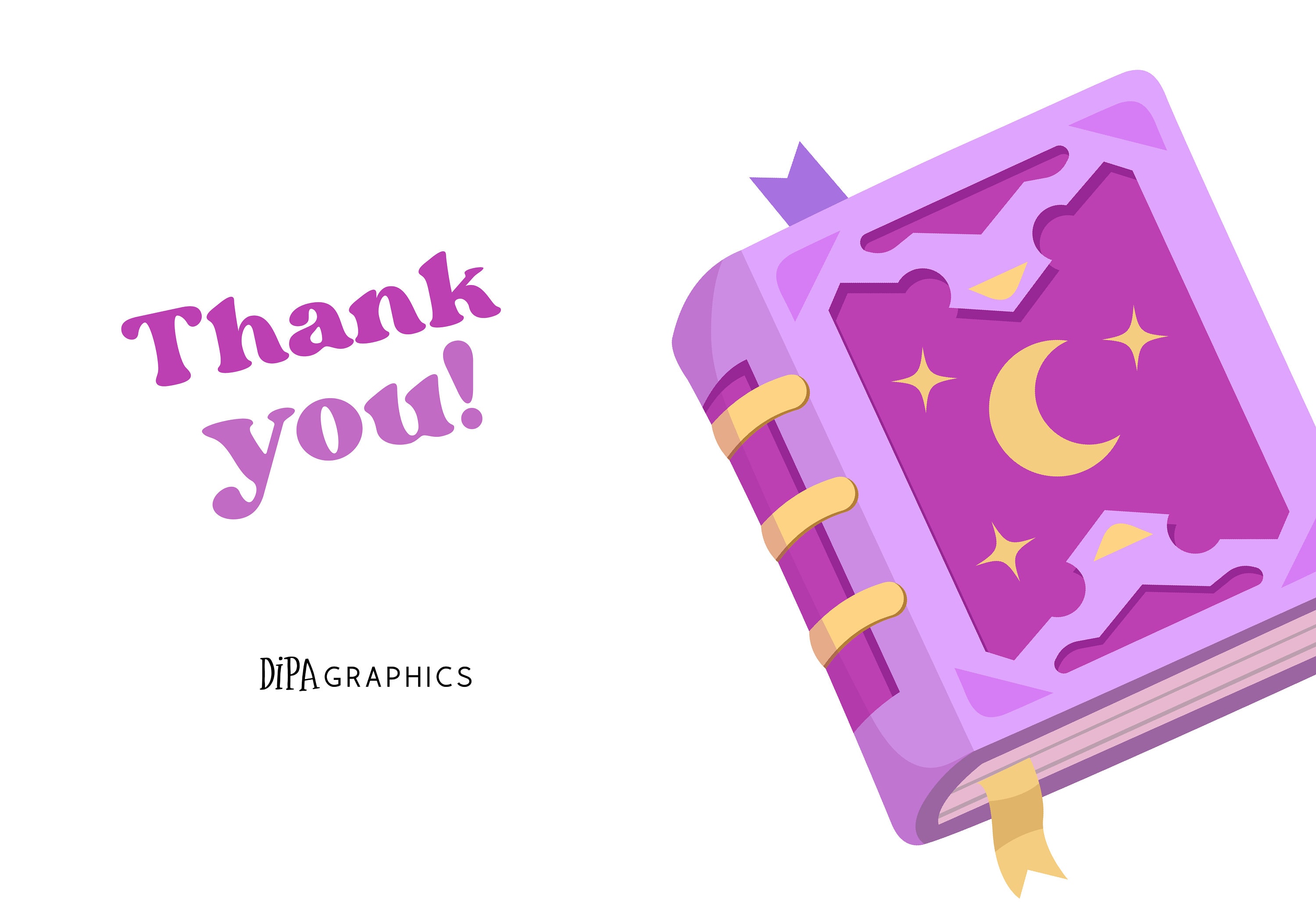 Magic Book Clipart: Wizard School Vector Graphics (INSTANT DOWNLOAD) - Etsy