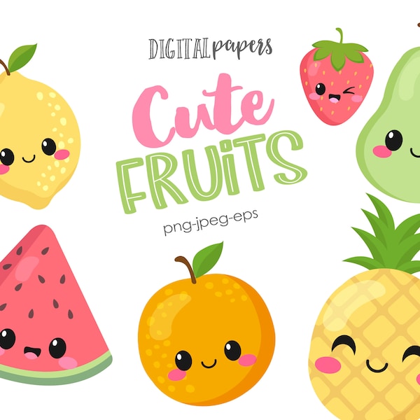 Fruit Clipart - Etsy