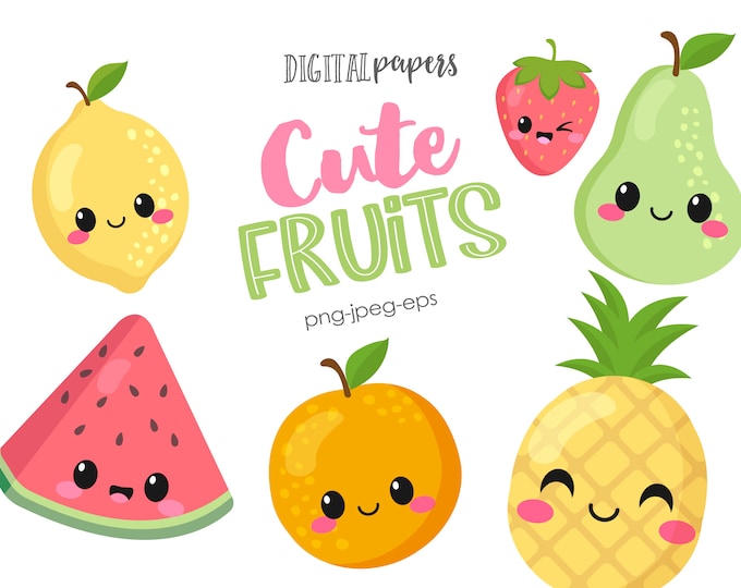 Pineapple Clipart, Vector EPS Clipart, Fruit Clip Art, Tropical Clipart ...