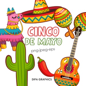 Cinco De Mayo Clipart, Sombrero PNG Clipart, Cactus Png, Mexican ...