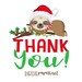 Christmas Sloth Clipart: Holiday Vector Graphics (instant Download) - Etsy