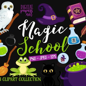 Magic School Clipart, Wizard Clip Art, School of Wizardry, PNG Clipart ...