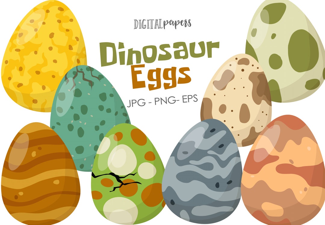 Dinosaur Egg, Dinosaur Clipart, Jurassic Clipart, Trex Clipart, Dino ...