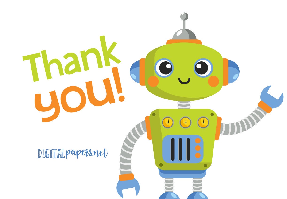 Cute Robots Clipart Robot Clipart Toy Clip Art COMMERCIAL - Etsy UK