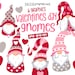 Valentines Day Gnomes Clipart: Nordic PNG, EPS (instant Download) - Etsy