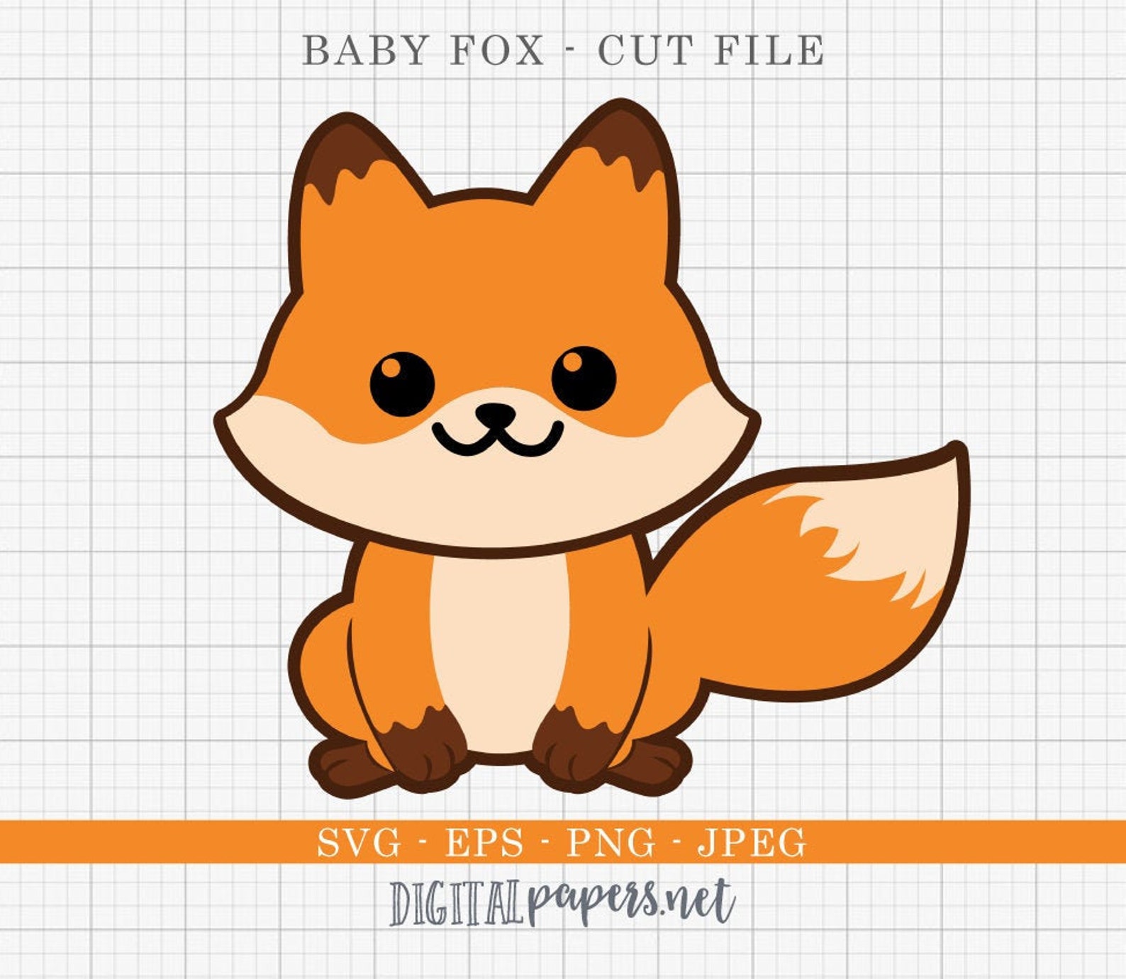 Fox SVG Woodland Animals SVG Fox Cut Files Baby Shower | Etsy