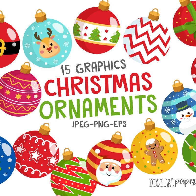 Ornaments Clipart - Etsy
