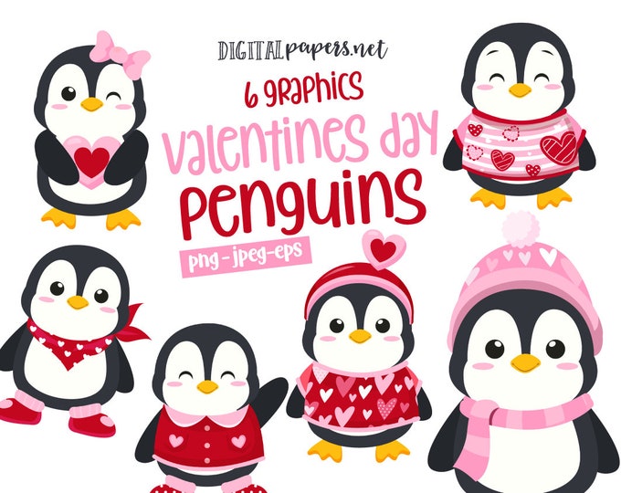 Premium Vector Clipart - Kawaii Penguins Back to School - Cute Penguins ...