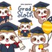 Graduation Sloth Clipart, Sloth PNG, Balloon Clipart, Diploma Clipart ...
