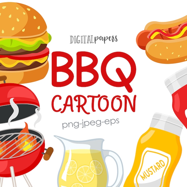 Bbq Clipart - Etsy