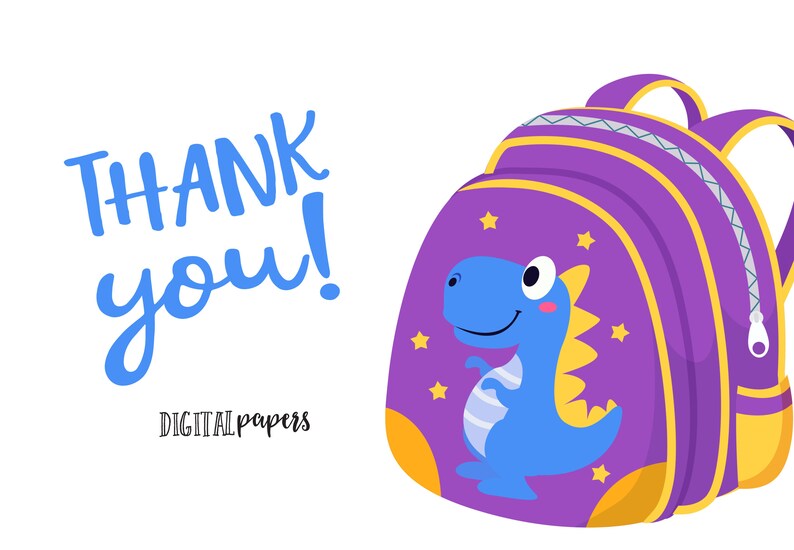 School Backpacks Back to School Clipart Backpack Design - Etsy