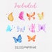 Watercolor Butterflies Clipart, Spring Butterfly, COMMERCIAL Use ...