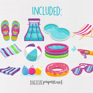 Pool Clipart, Pool Party Clip Art, Png Clipart, Float Clipart, Donut ...