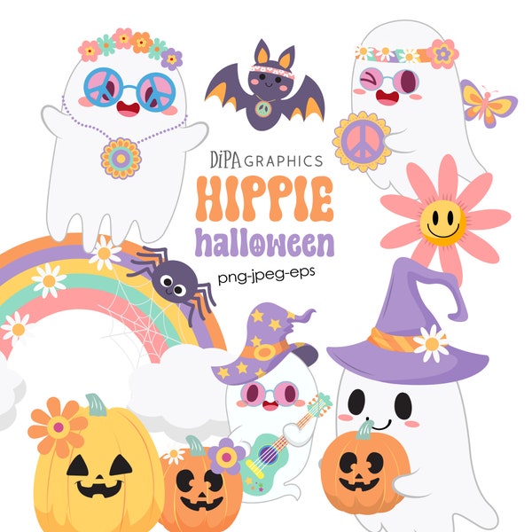 Hippie Clipart - Etsy