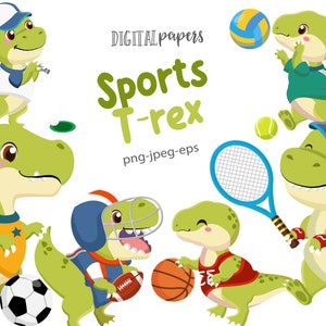 Dinosaur Clipart, Sports Clipart, Trex Clipart, School Clipart, Soccer ...