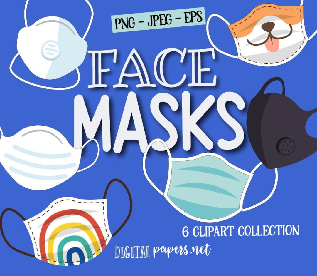 Face Masks Clipart, Vitus Protection Mask Clip Art, Png Clipart, Eps ...