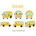 Yellow School Bus Clipart: Back to School Graphics (PNG, Vector, EPS ...