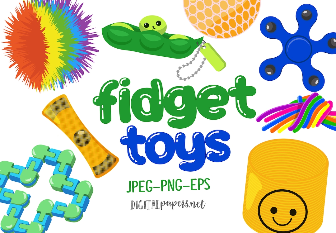 Fidget Toys, Toy Clipart, Game Clipart, Sensory Toy, Game Clipart ...