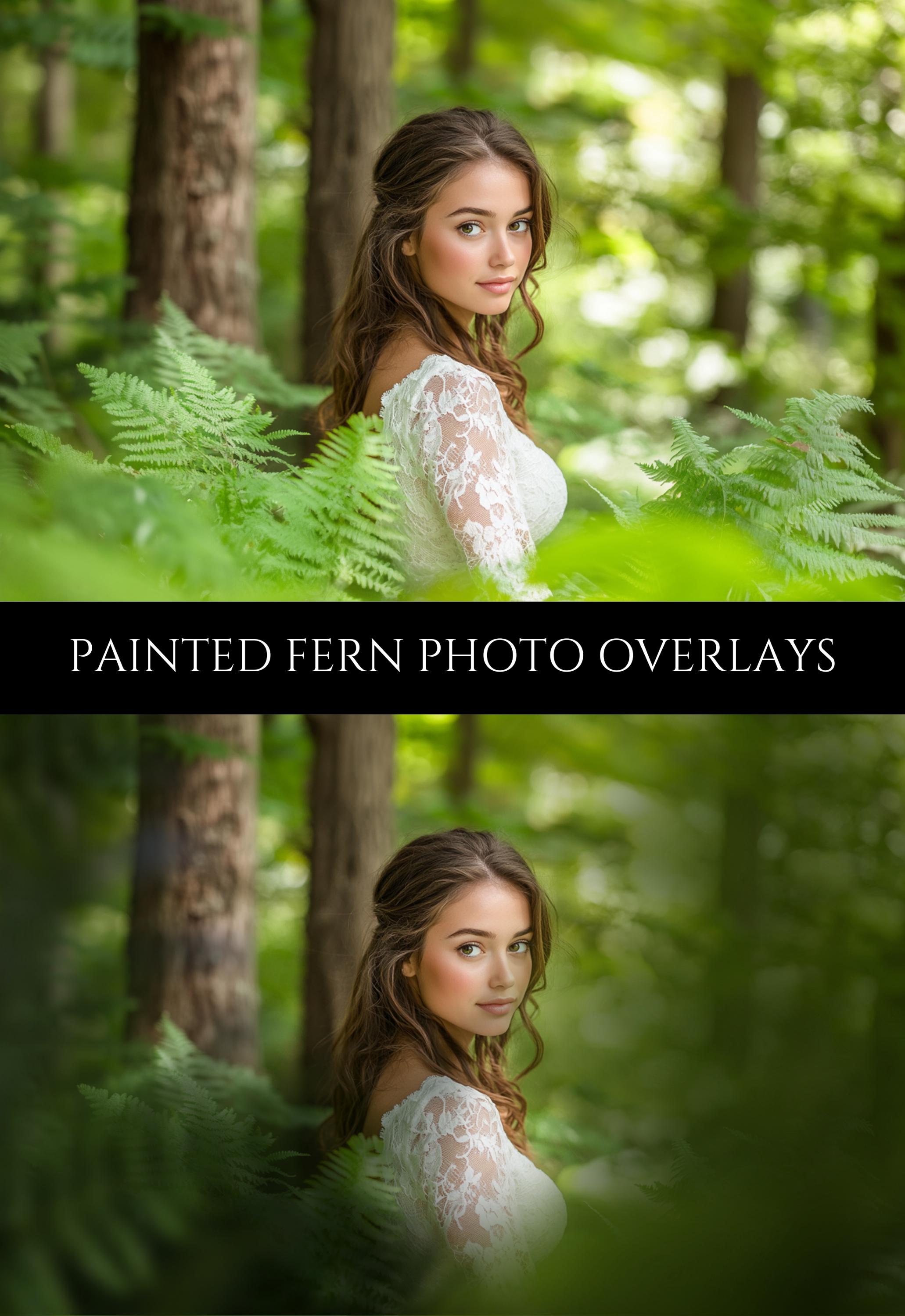 Painted Fern Photoshop Photo Overlays for Composite Photography, Fine ...