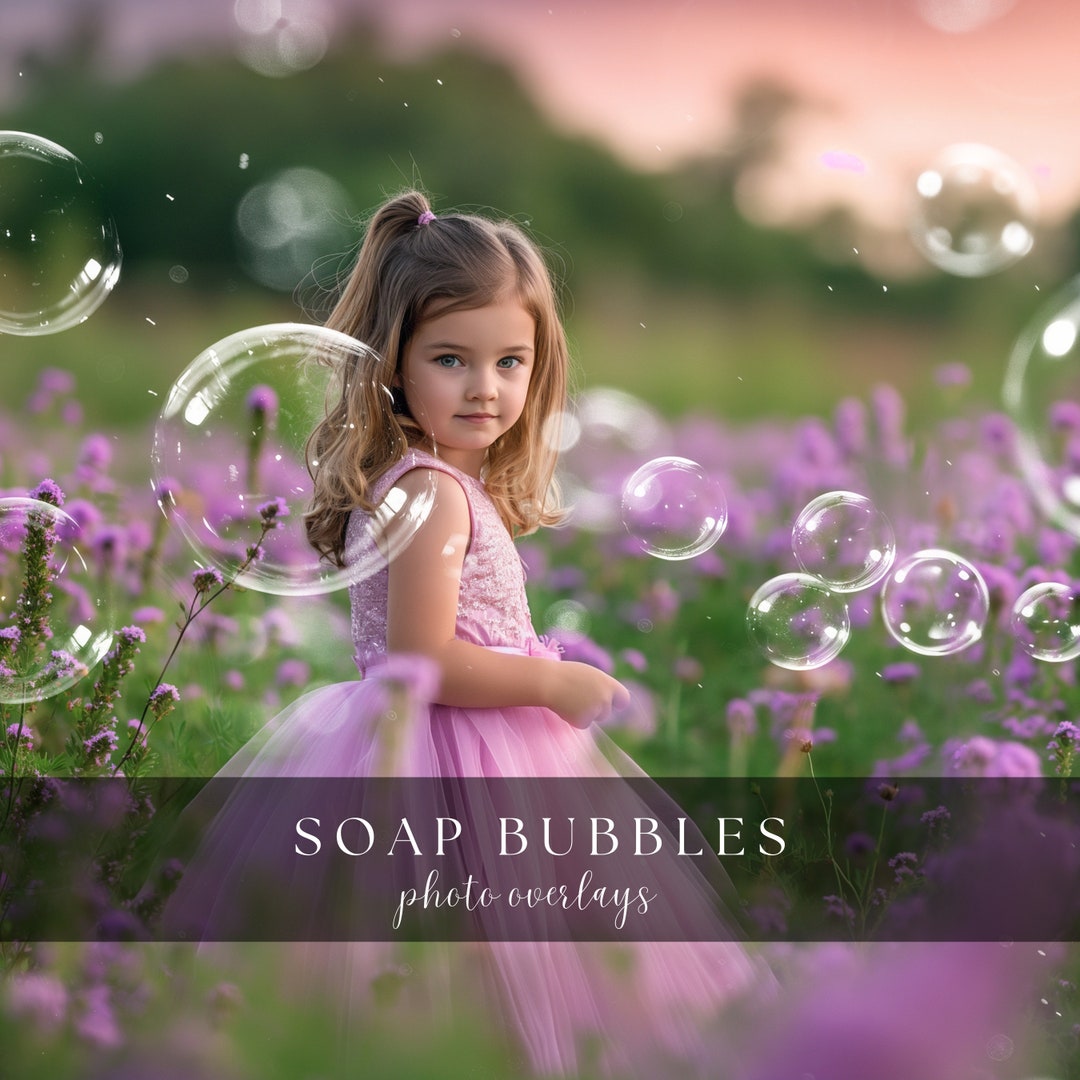 Bubbles Overlays Photoshop Wedding Photo Effect, Blowing Bubbles ...