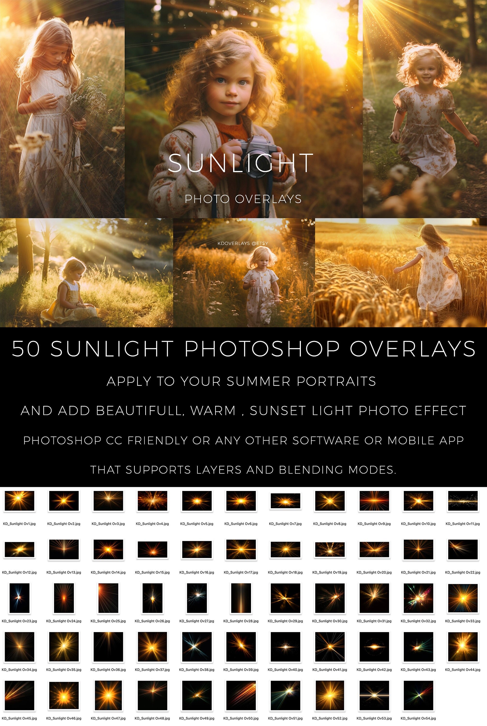 Sunlight Photo Overlays, Sunset Lights, Summer Overlays, Sunbeam ...