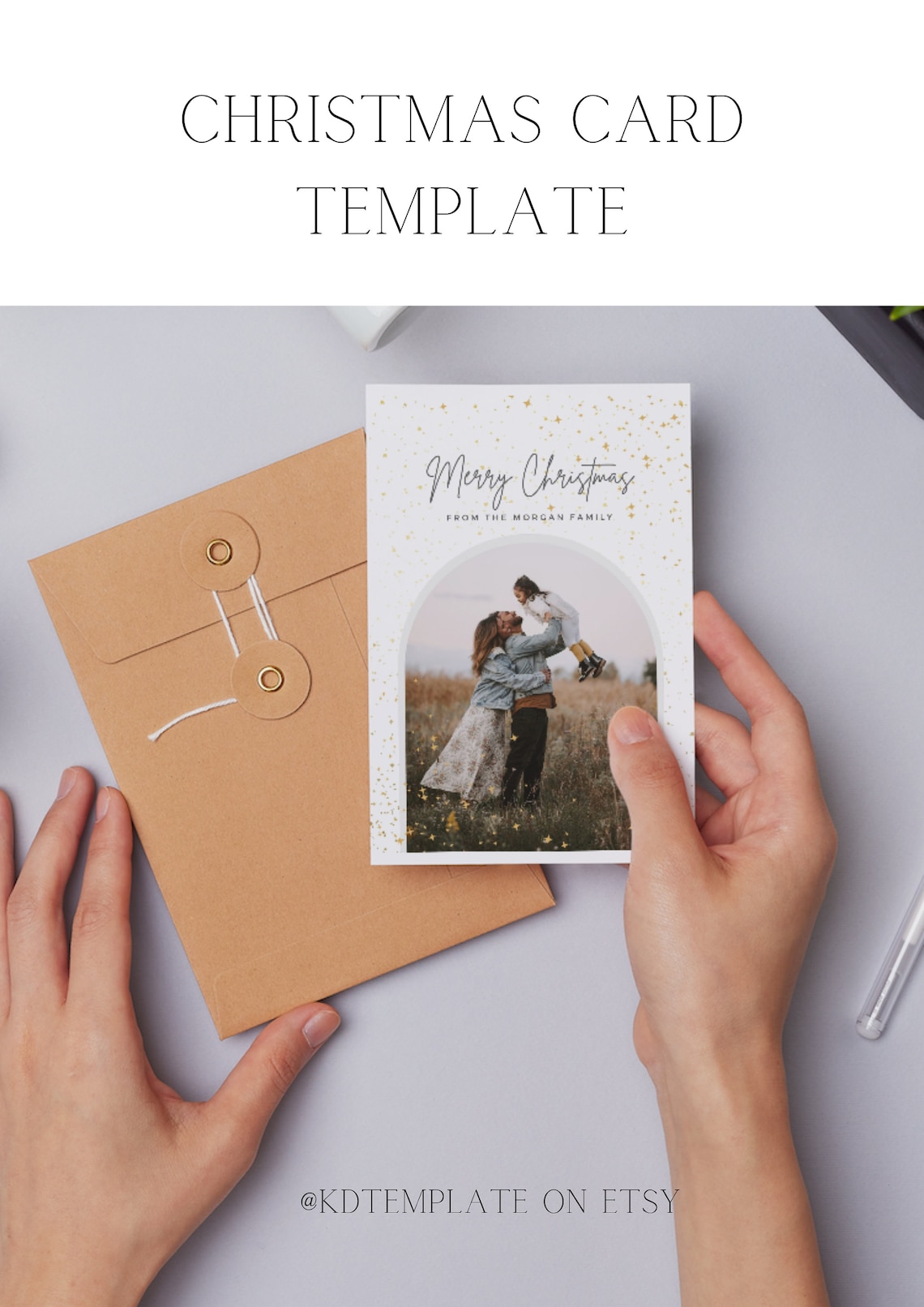 Christmas Canva Card Template Christmas Photo Card Christmas - Etsy