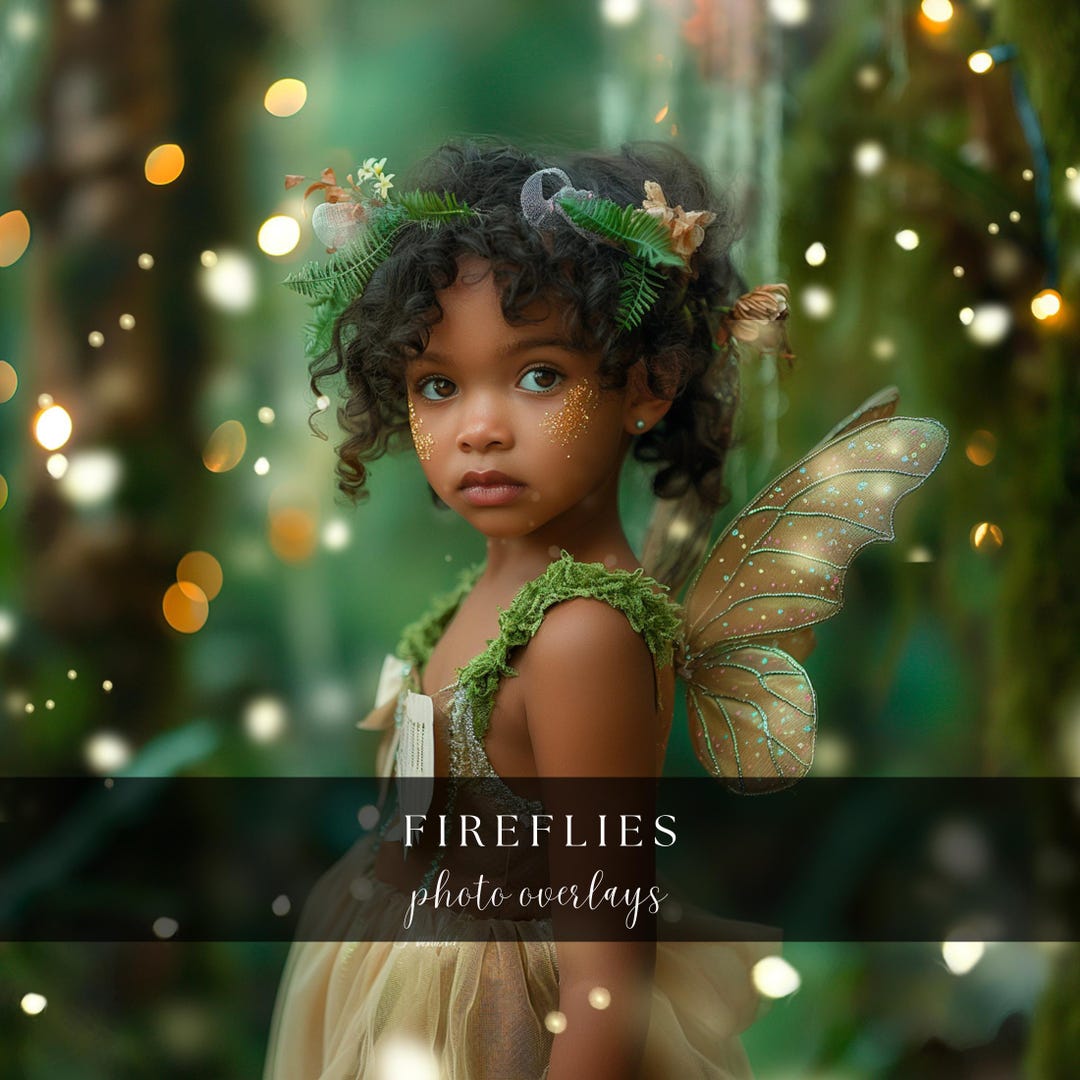 Magical Fireflies Photo Light Effect Photoshop Overlays for Composite ...