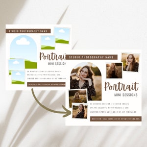 Portrait Mini Session Template for Photographers, Social Media Post ...