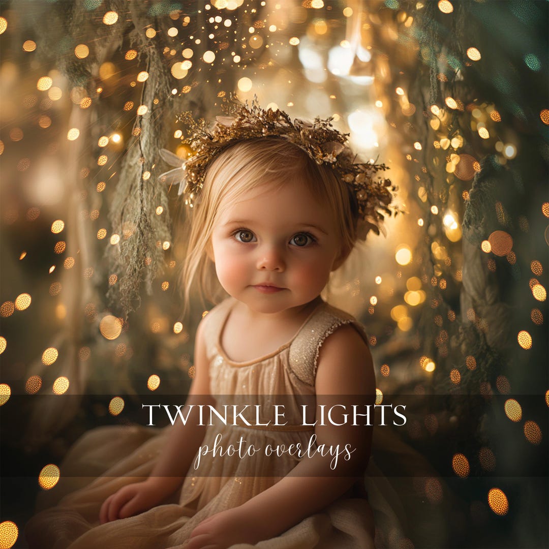 Twinkle Lights Photo Overlays Photoshop Effect for Composite ...