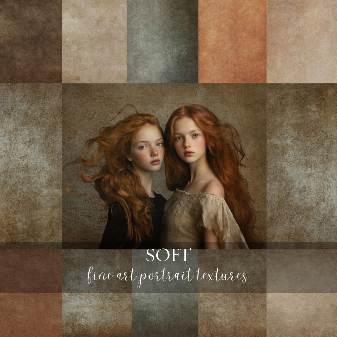 Fine Art Portrait Texture Overlays: Soft Brown & Beige (digital ...