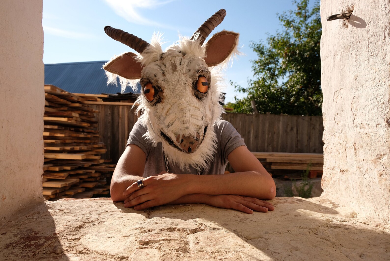 THAT CREEPY GOAT Mask One of a Kind | Etsy