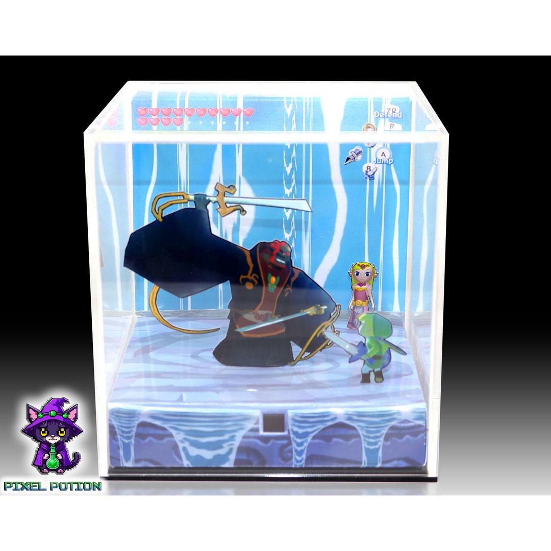 ZELDA the Wind Waker Cube Diorama Deluxe Size 15cm X 5cm Game Cube ...