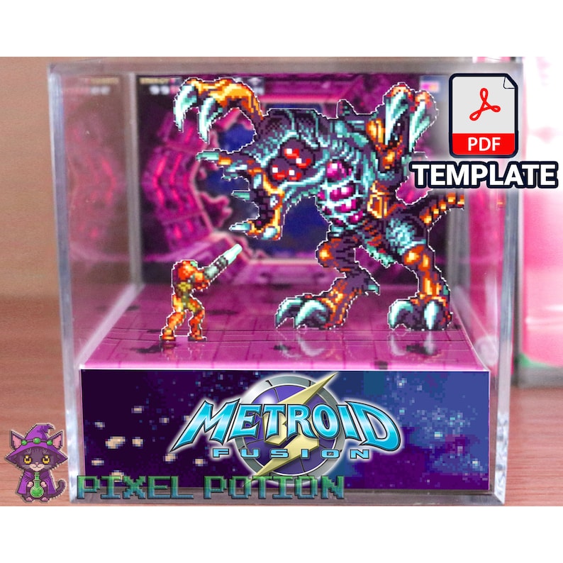 Metroid Fusion (GBA Version) - DIY Cube Diorama Template - DPF File - Etsy