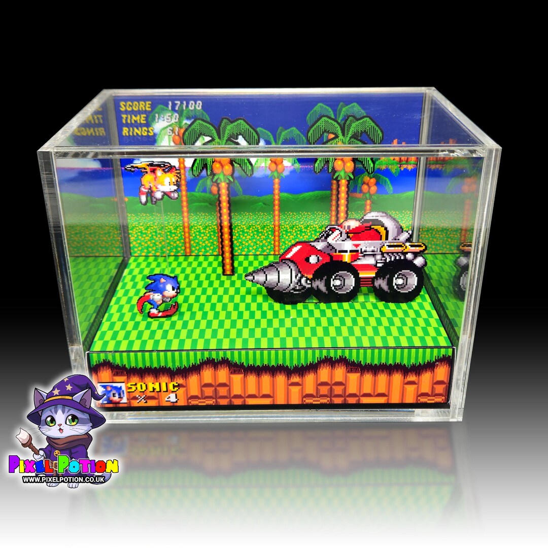 Sonic the Hedgehog 2 Cube Diorama Rectangle Deluxe Size 16.5cm X 10cm X ...