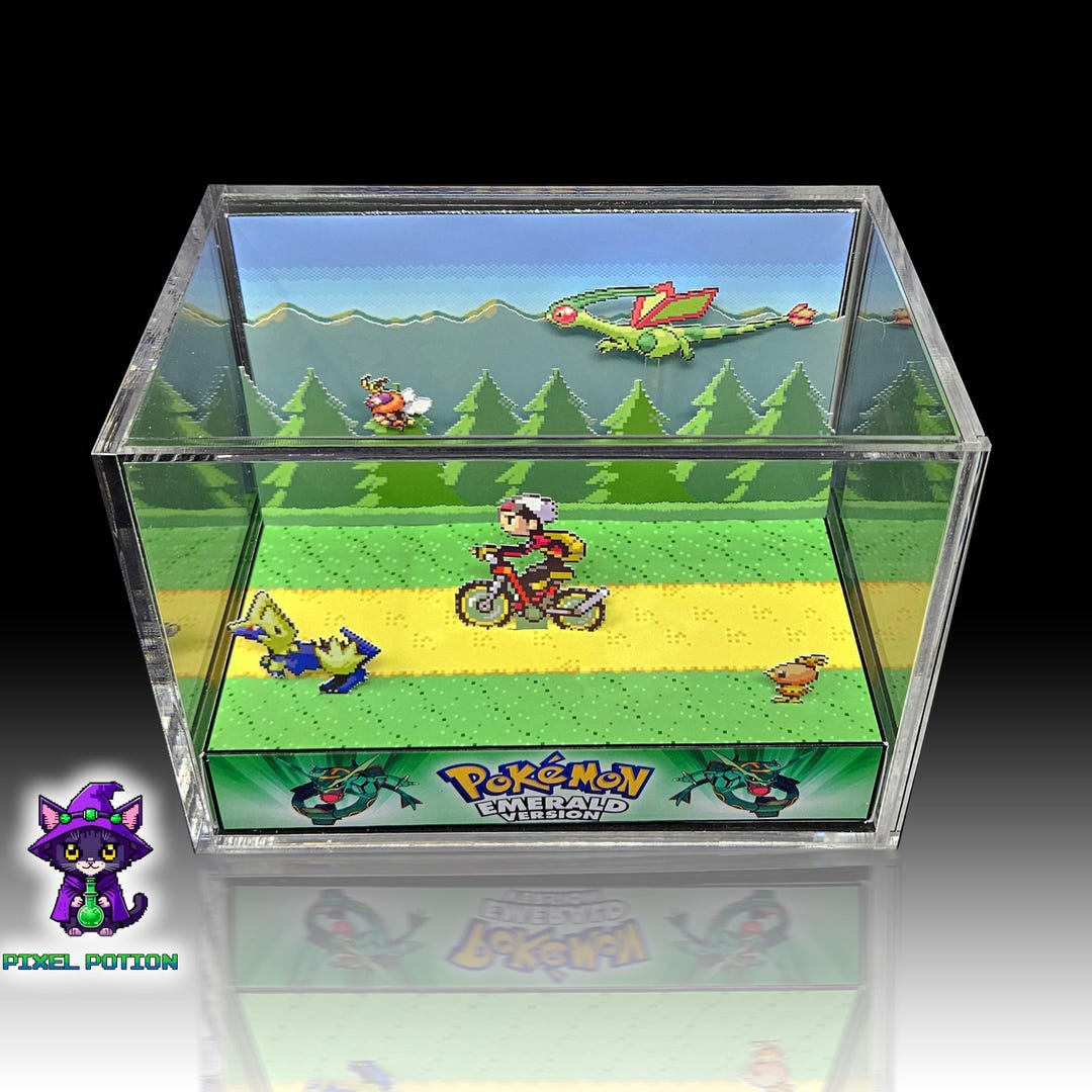 Pokemon Emerald Cube Diorama Rectangle Deluxe Size 16.5cm X 10cm X 9 ...