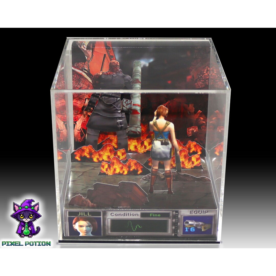 Resident Evil 3: Nemesis Cube Diorama Deluxe Size 15cm X 5cm Game Cube ...