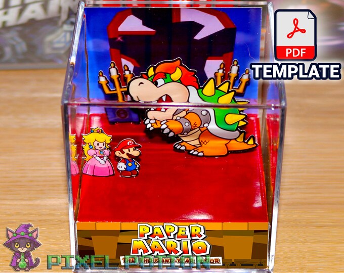 Paper Mario: TTYD - DIY Cube Diorama Template - DPF File - Etsy