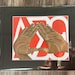 Delta Sigma Theta Hand Sign Print Red and White Sorority Art Matted ...