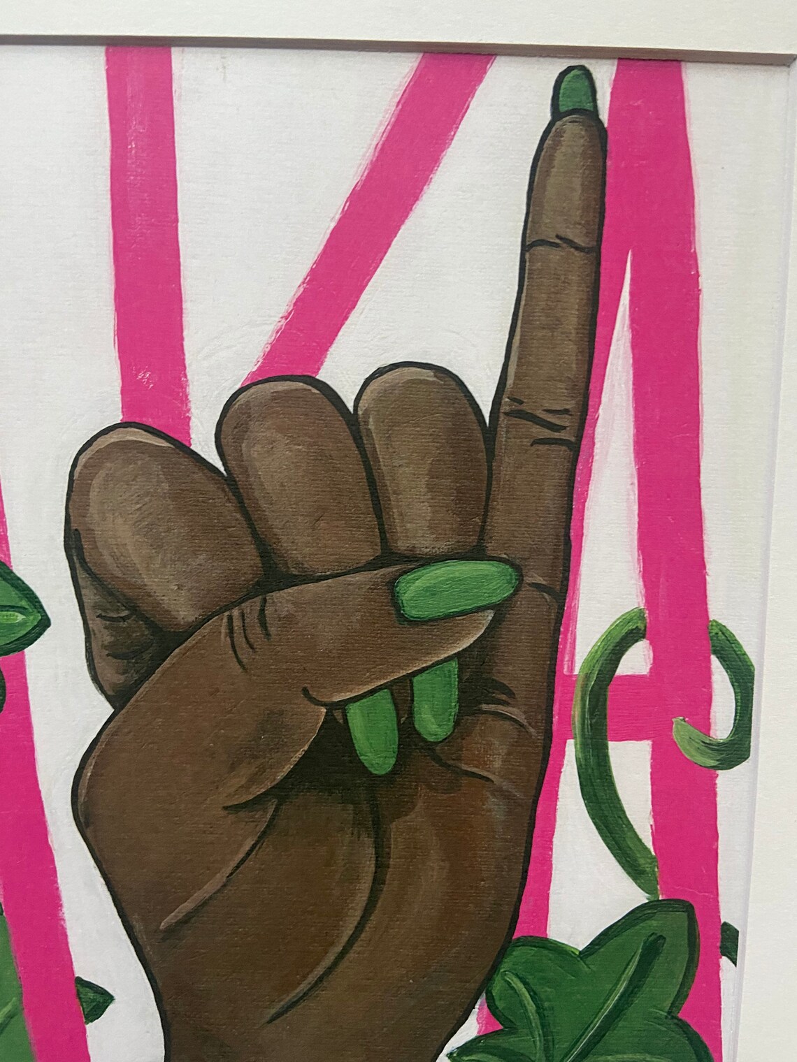 Alpha Kappa Alpha Artist Print Pinkies up Skee Wee Pearls Ivy | Etsy