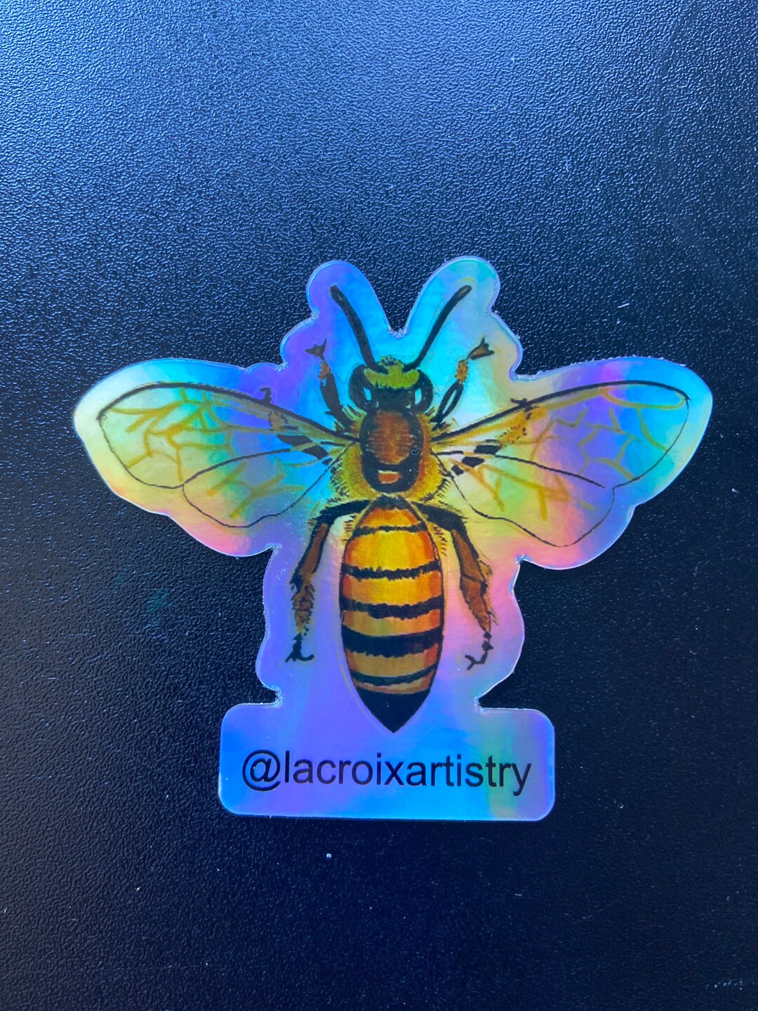 Holographic Sticker Bee Stickers Lacroix Artistry Print - Etsy