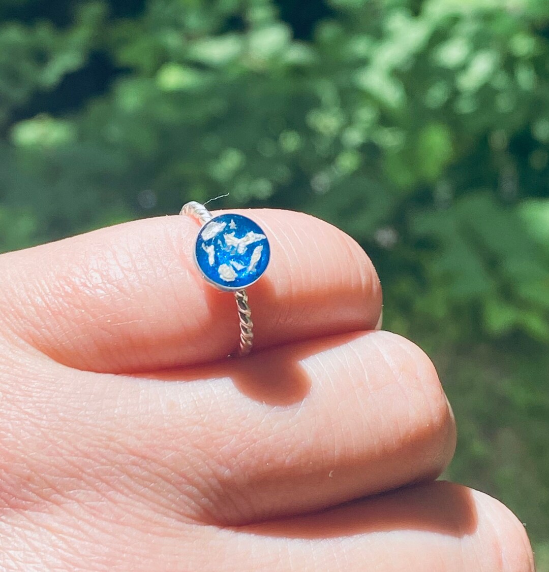 Custom Ring Funeral Flower Keepsake, Memorial Jewelry, Bereavement Gift ...