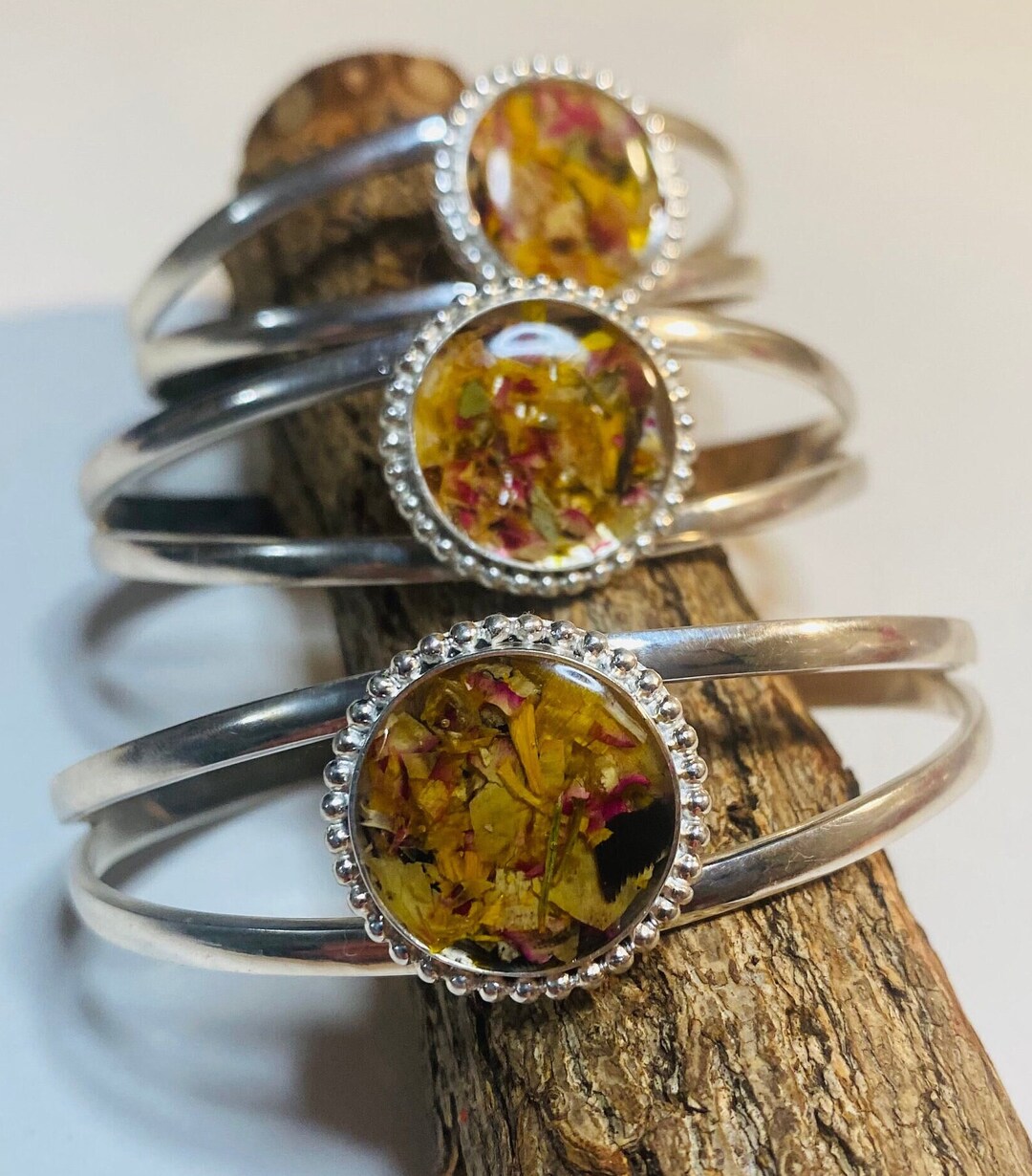 Funeral Flower Jewelry - Funeral Flower Keepsake - Memorial Flower Bracelet - Cherish Your ...