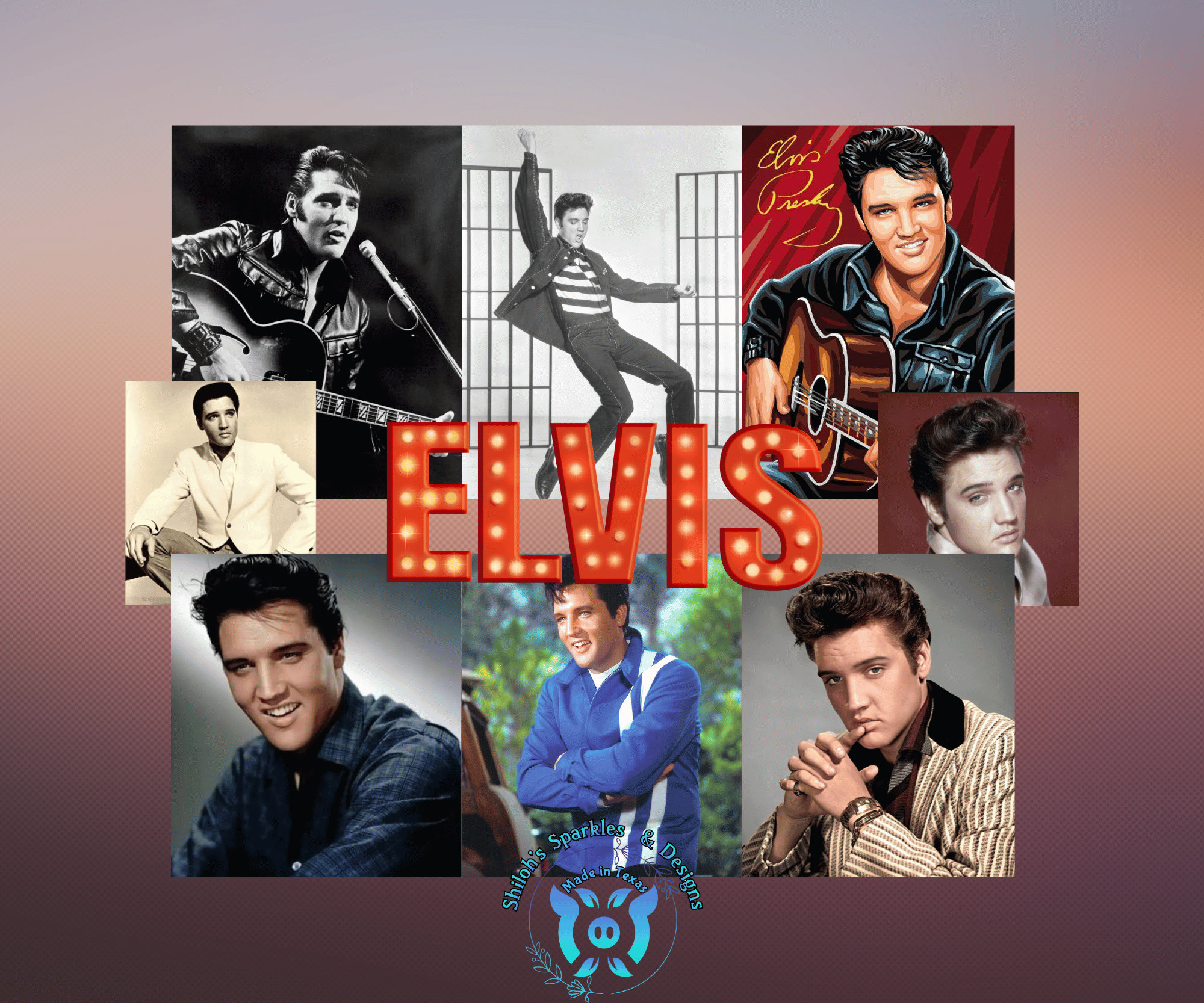 Elvis 10x12 Digital Design, PNG File Download - Etsy