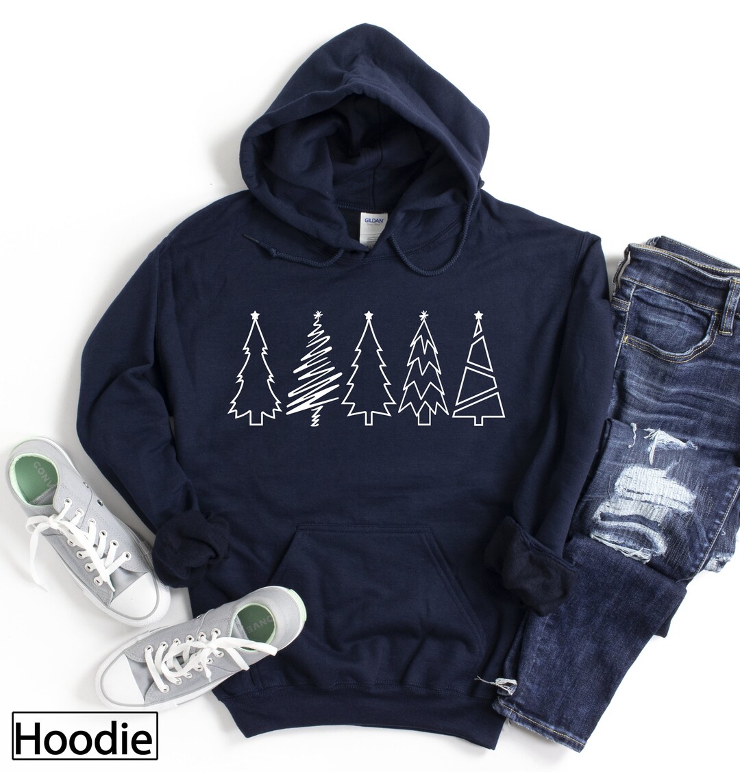 Christmas Hoodie, Christmas Trees, Christmas Tees for Women, Family ...