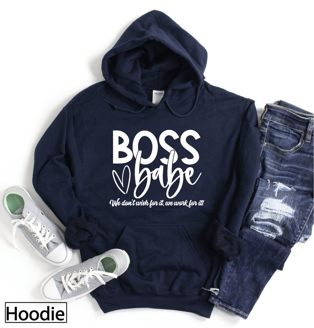 Unisex Hoodie, Boss Babe Hooded Sweatshirt, Feminist Sweatshirts ...