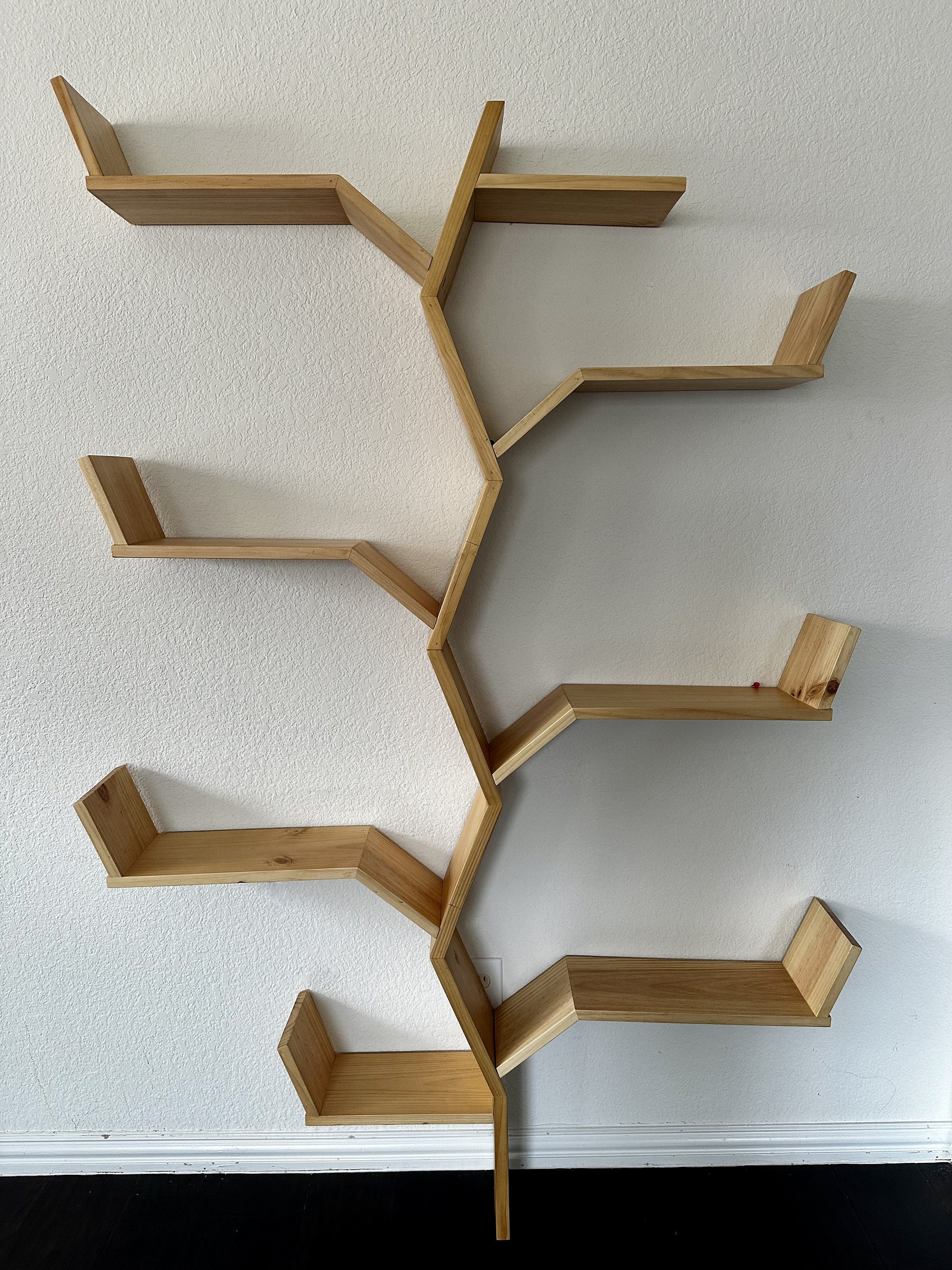 Decorative Handmade Solid Wooden Tree Bookshelf, Tree Bookcase Great ...