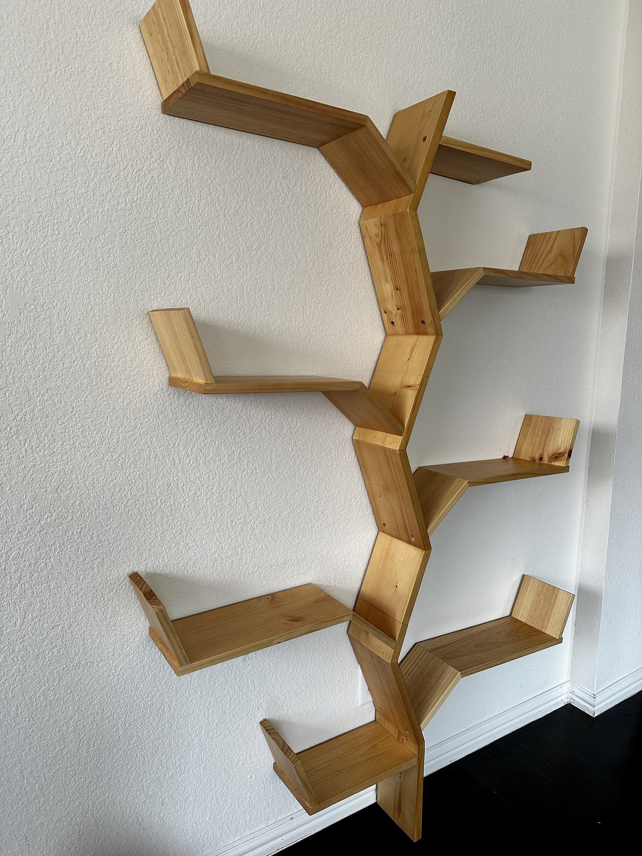 Decorative Handmade Solid Wooden Tree Bookshelf, Tree Bookcase Great ...