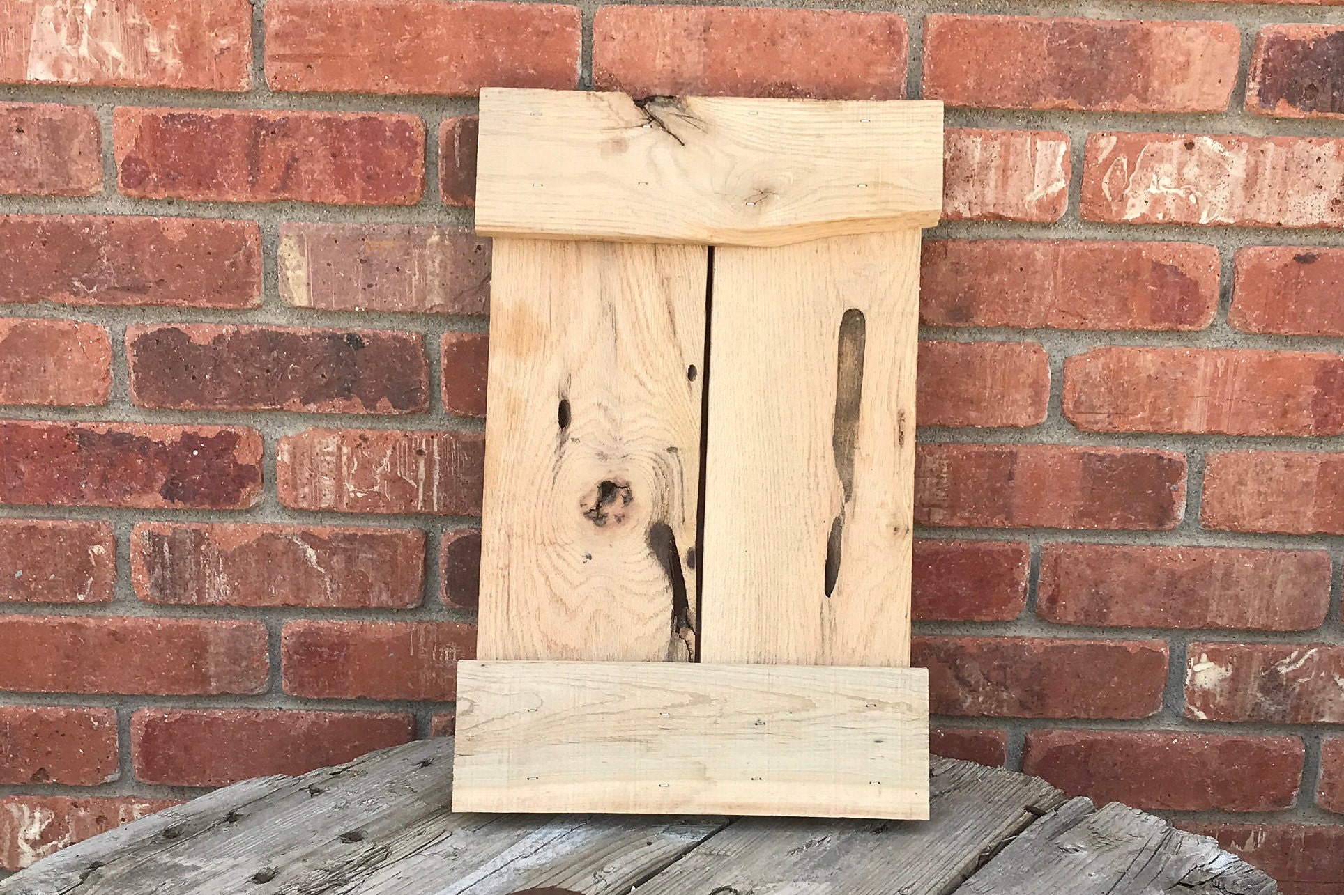 Rustic Pallet Picture Frame With Natural Pallet Wood for 8x10 Prints or ...